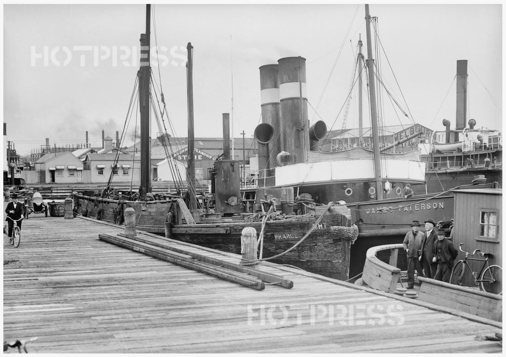 Steam Boat "Pharos" | Historical Images of Melbourne – HotPress Images