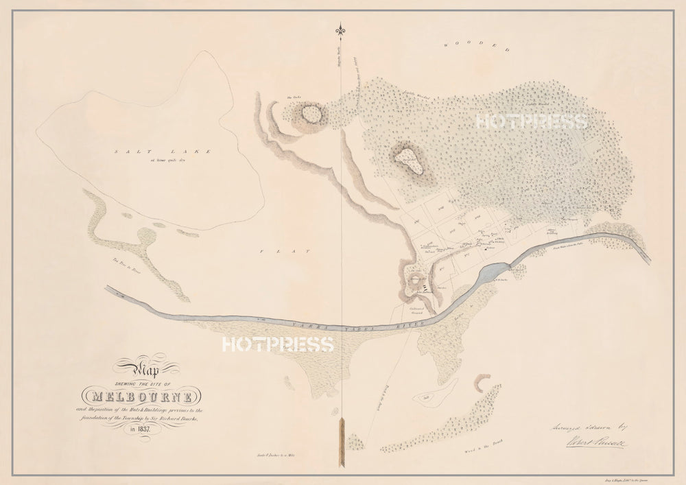 1882 Perspective of Melbourne | Historical Images of Melbourne - HotPress