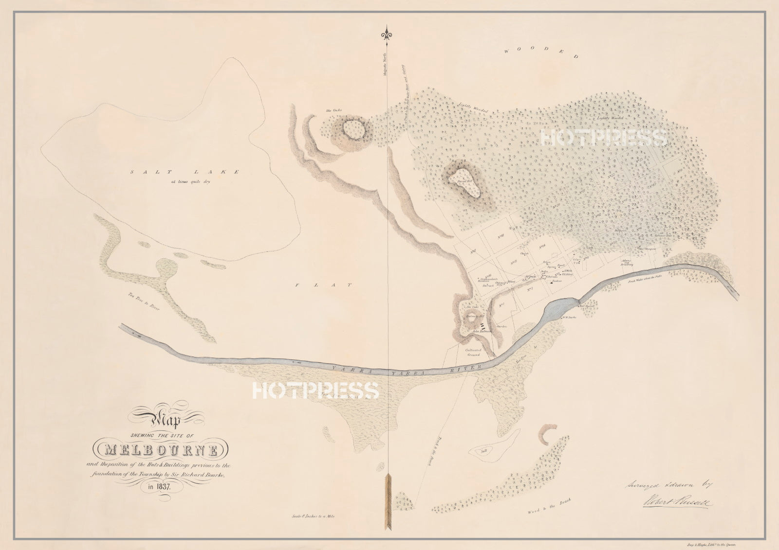 1882 Perspective of Melbourne | Historical Images of Melbourne - HotPress